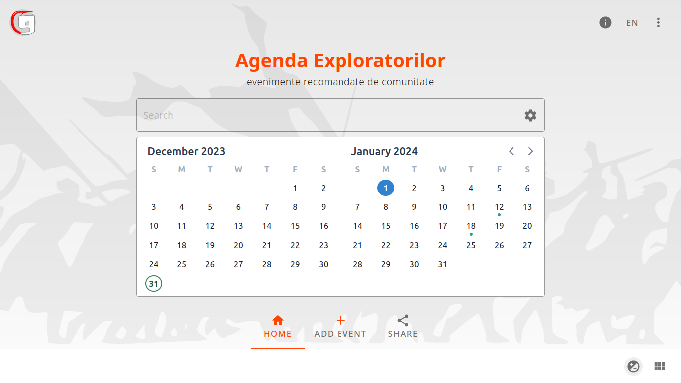 Agenda Exploratorilor